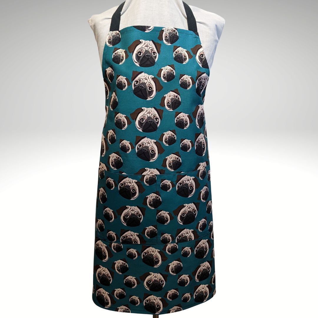 Pug apron – Handmade by Brambleberry